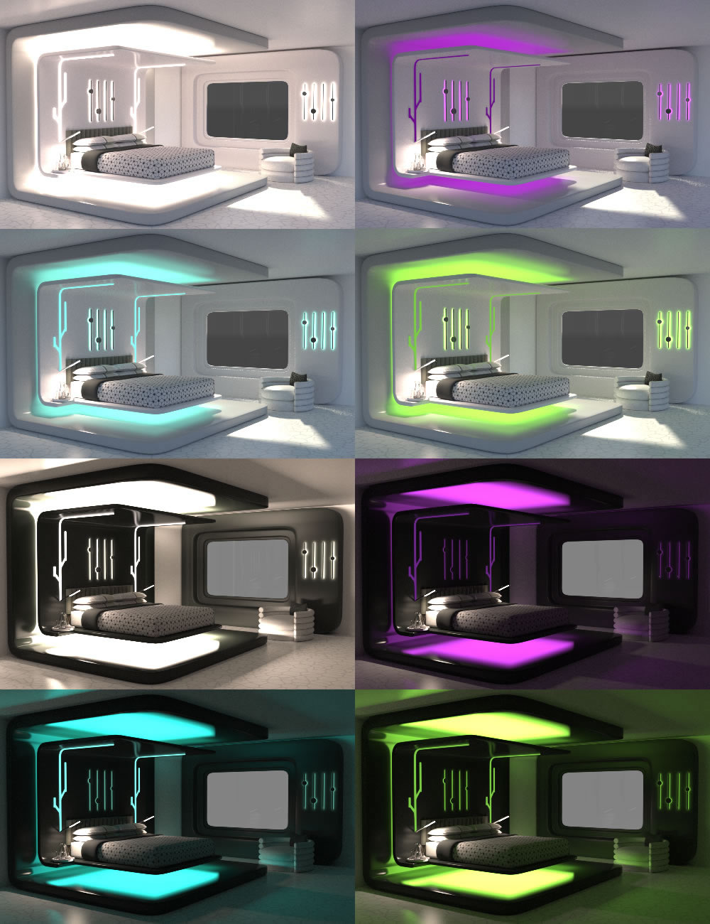 Bed Pod Bundle | Daz 3D