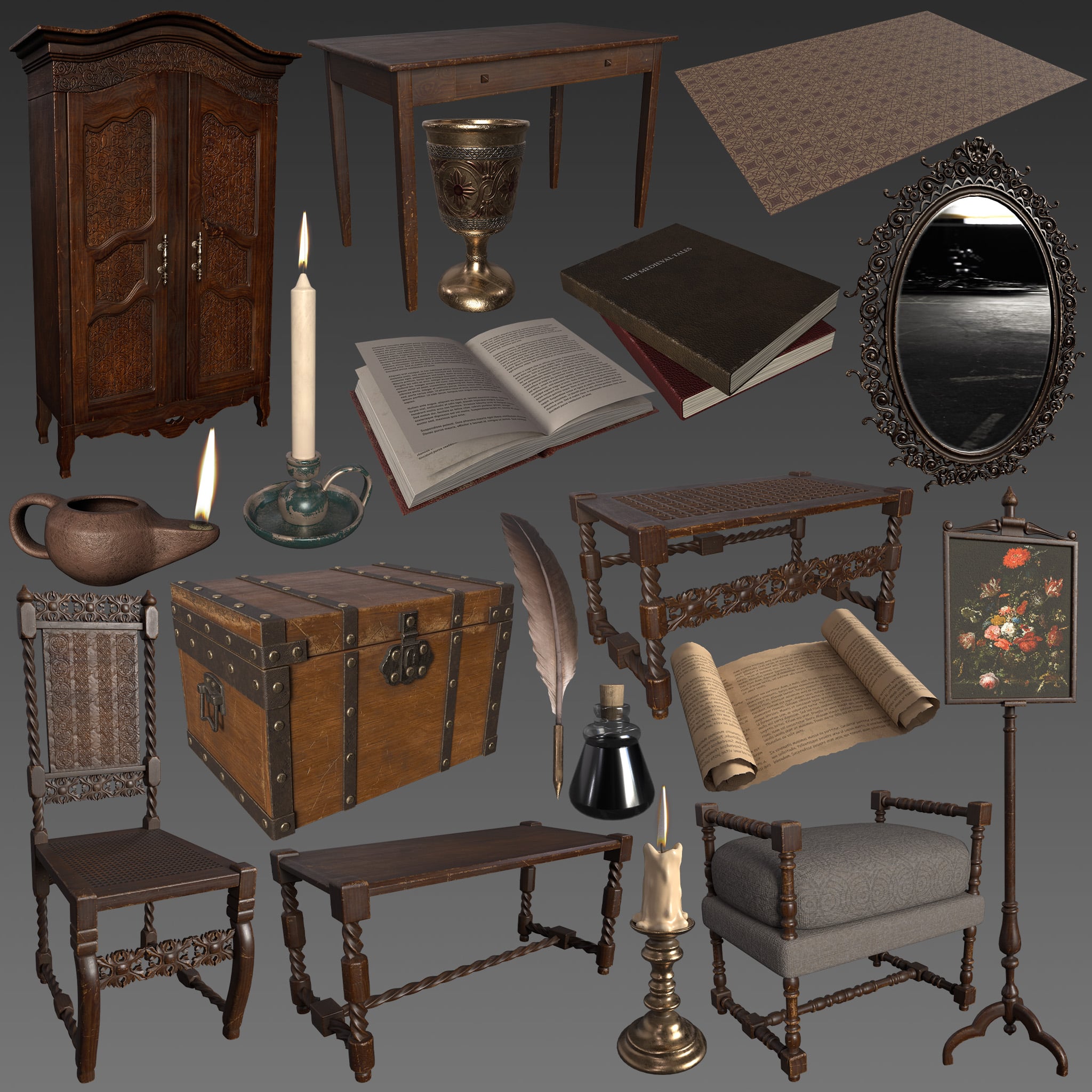 FG Medieval Bedroom | Daz 3D