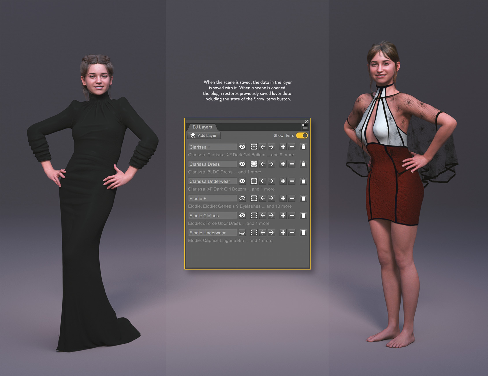 BJ Layers Plugin | Daz 3D