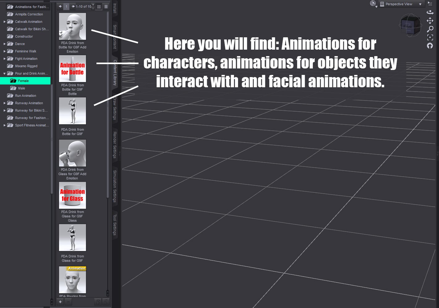 Pour and Drink Animations for Genesis 9 | Daz 3D