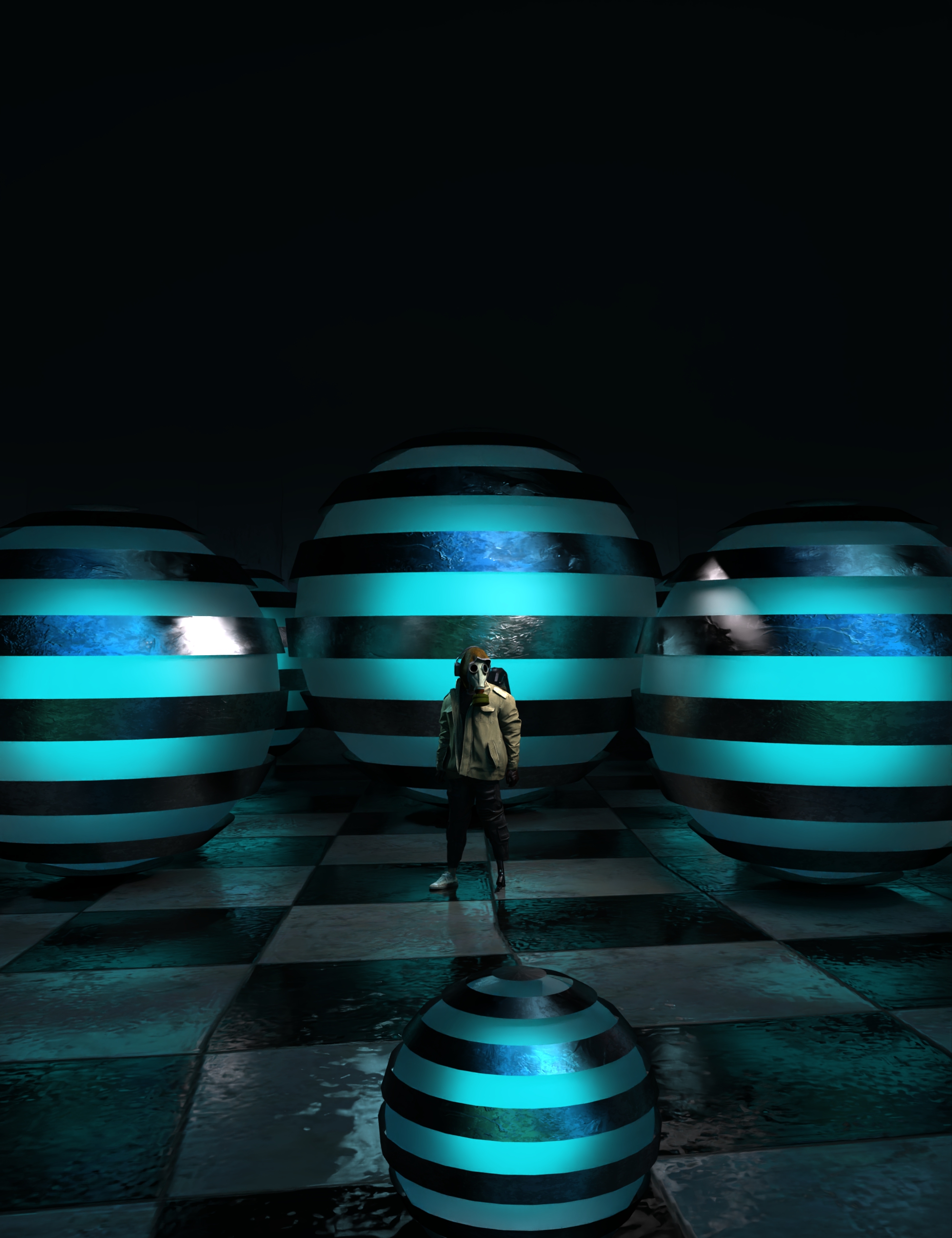 HT Stairs Tree and Energy Spheres | Daz 3D