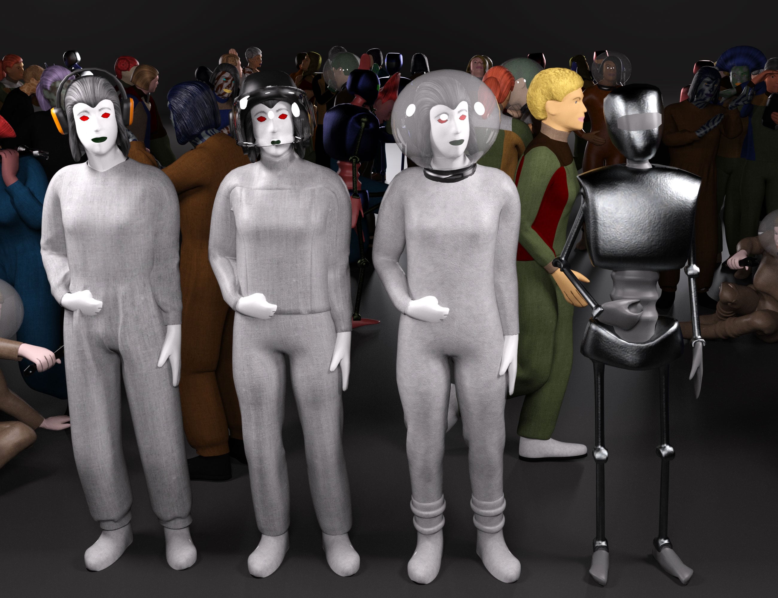 LowPoly Crowd Creator Expansion: Outer Rim | Daz 3D