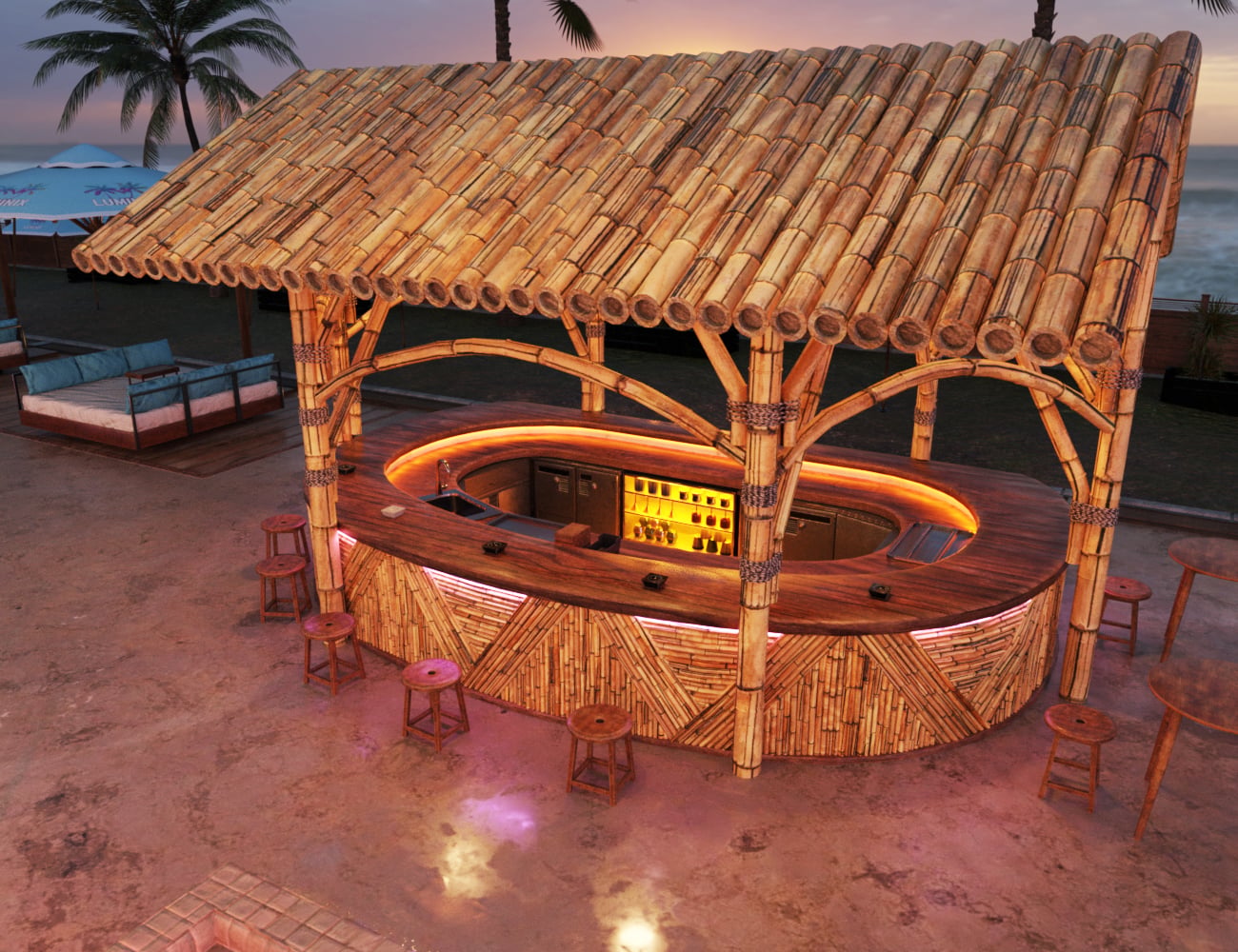 XI Beach Club | Daz 3D