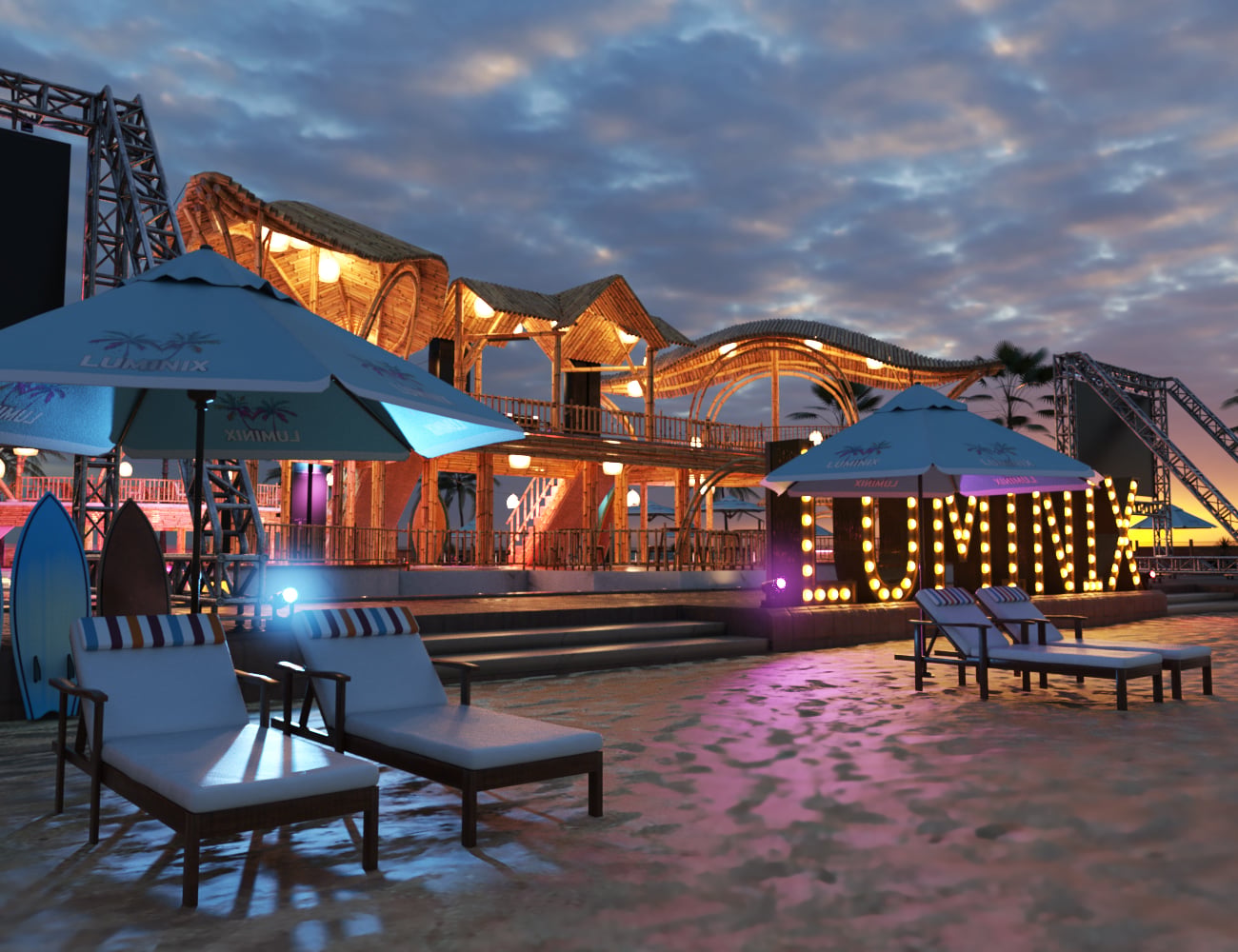 XI Beach Club | Daz 3D