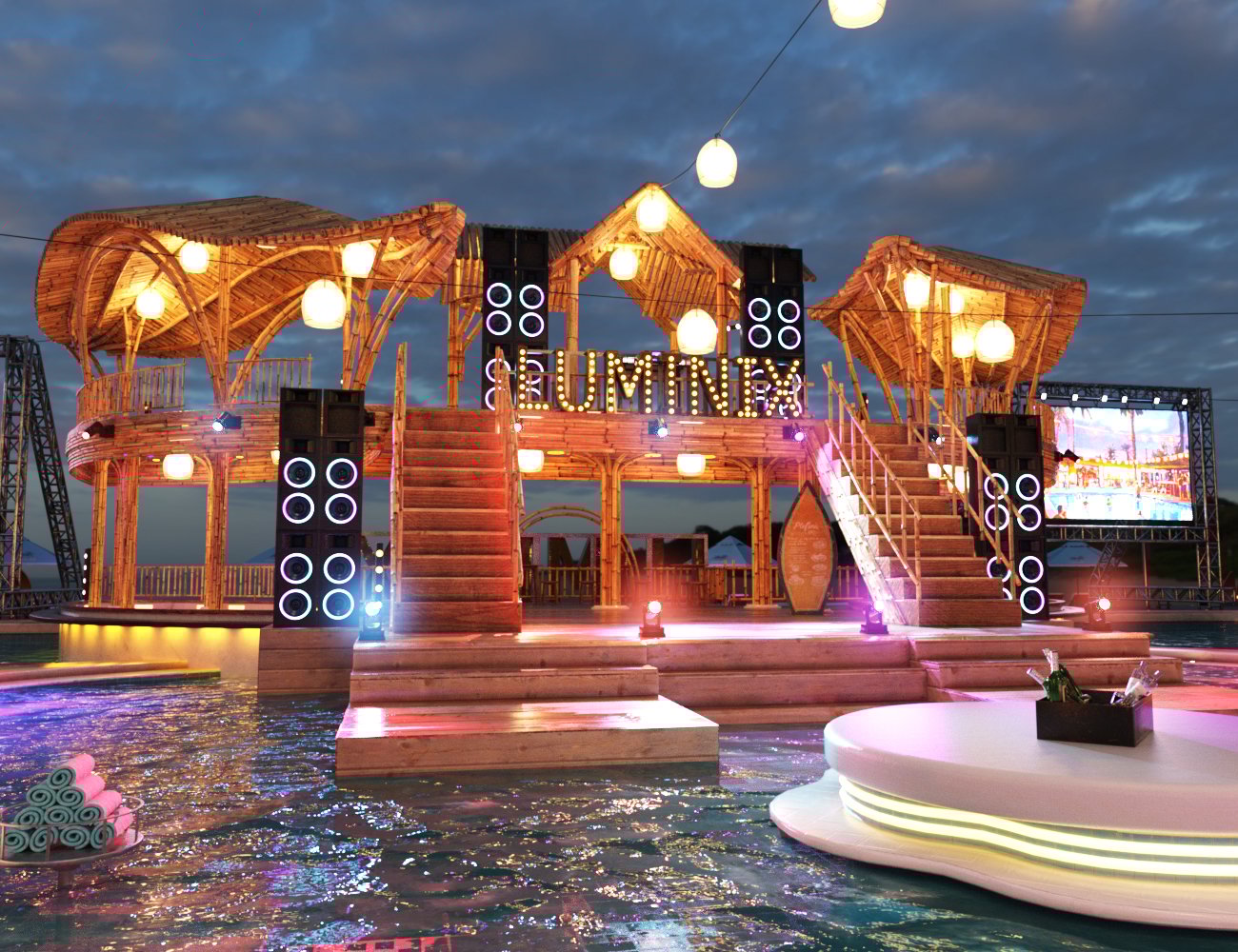 XI Beach Club | Daz 3D