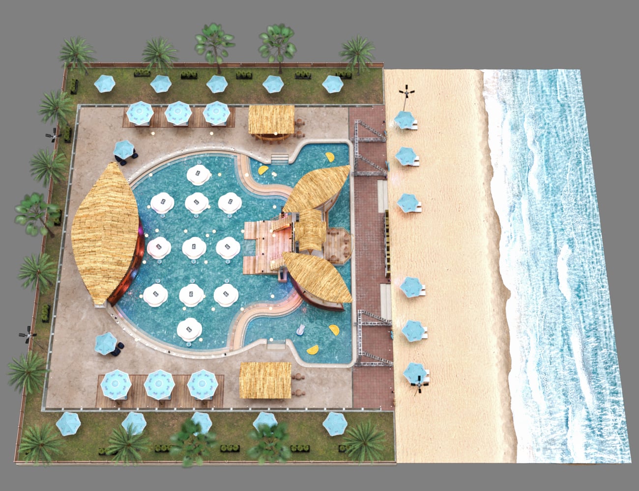 XI Beach Club | Daz 3D