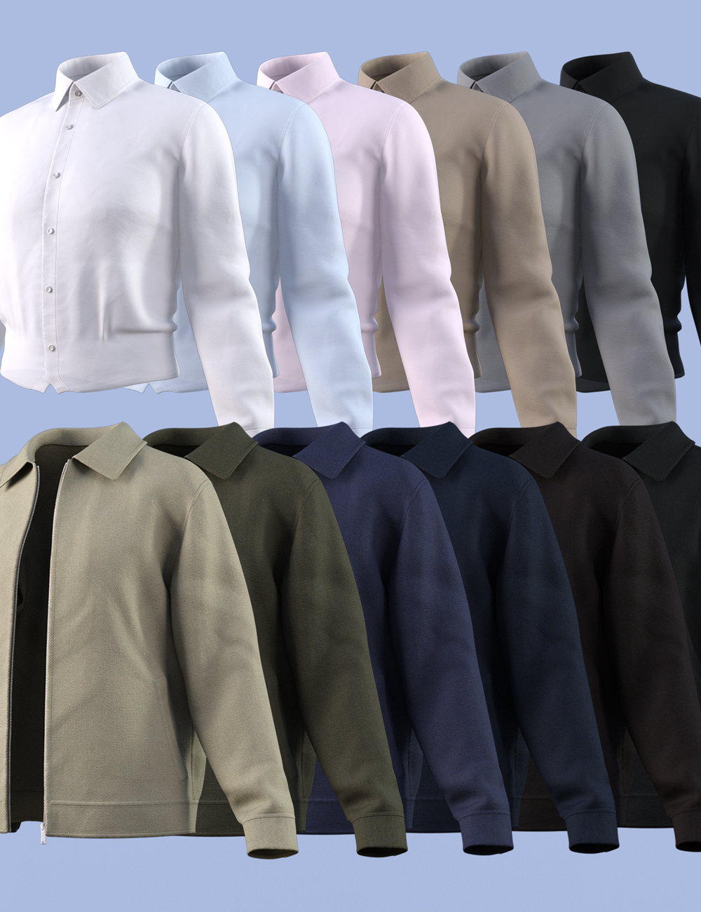 dForce HnC25 Men's Office Outfits for Genesis 9 | Daz 3D