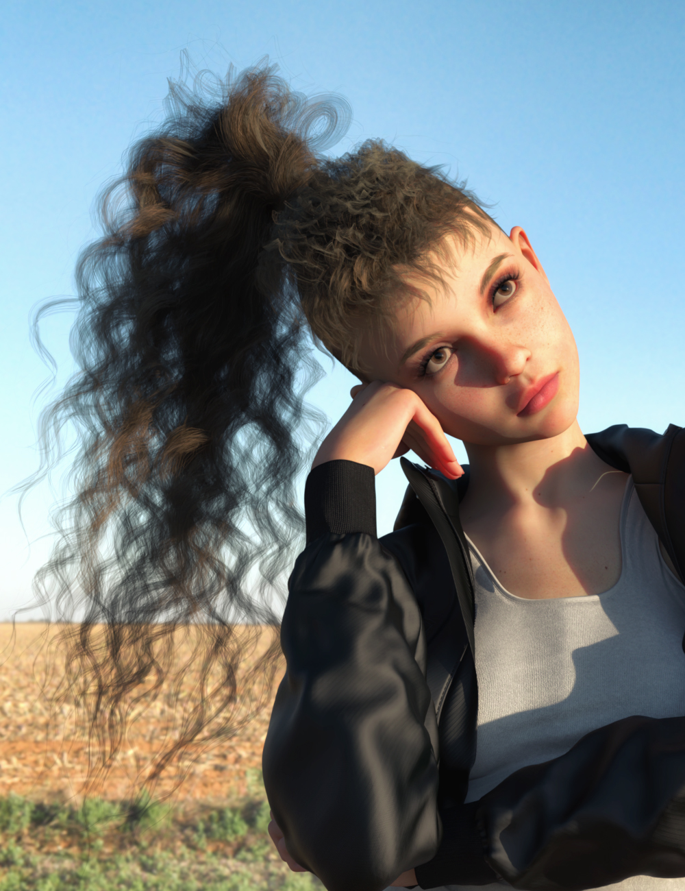 dForce CS Jessica Hair for Genesis 9 | Daz 3D