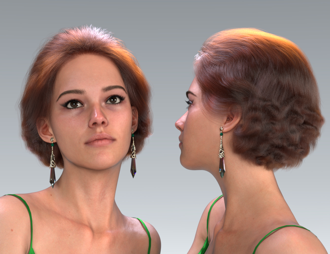 dforce Short Morphing Hair for Genesis 9 | Daz 3D
