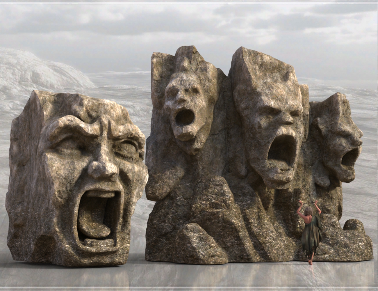 Screams In Stone | Daz 3D