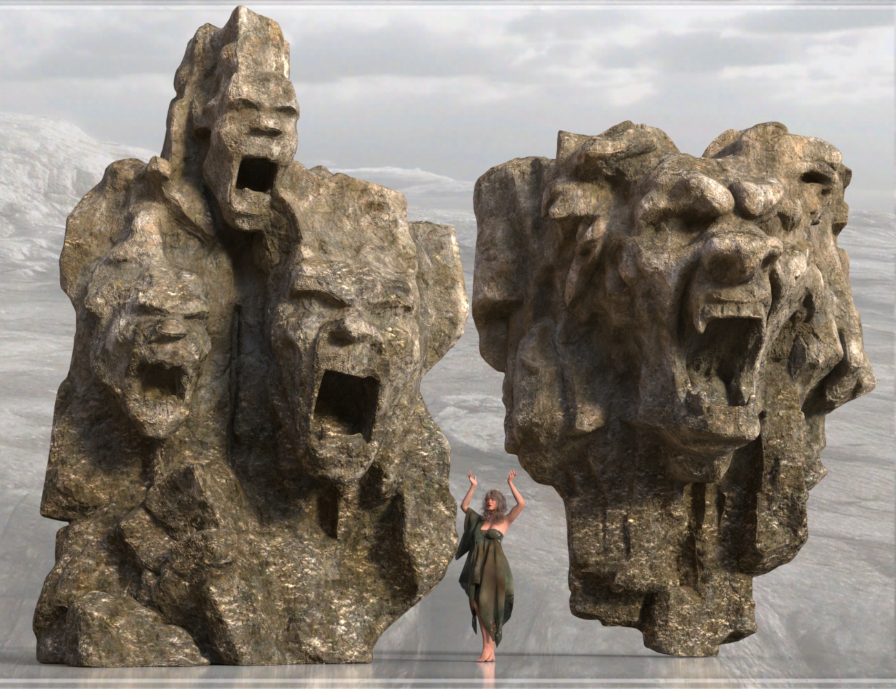 Screams In Stone | Daz 3D