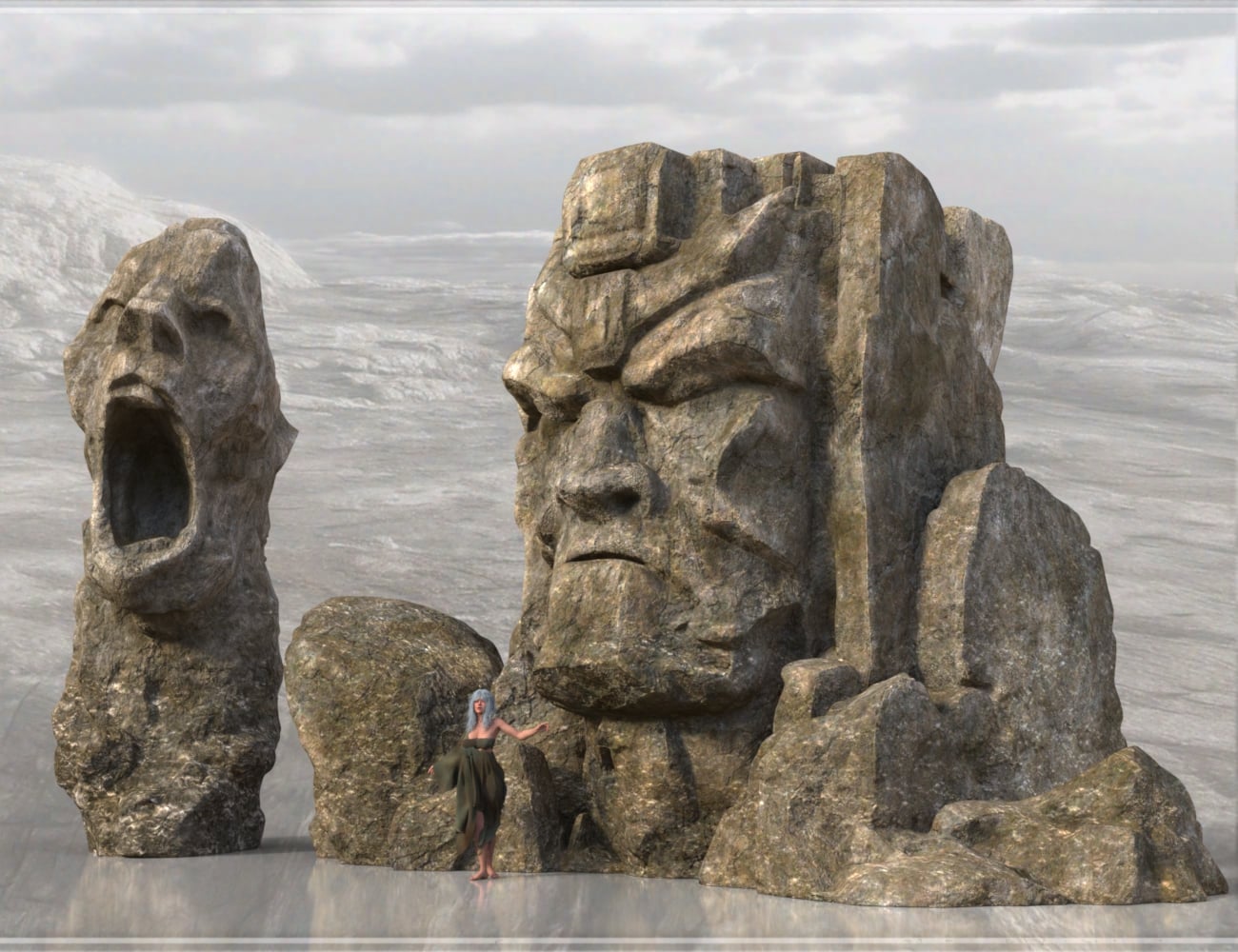 Screams In Stone | Daz 3D