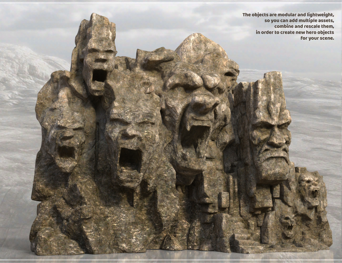Screams In Stone | Daz 3D