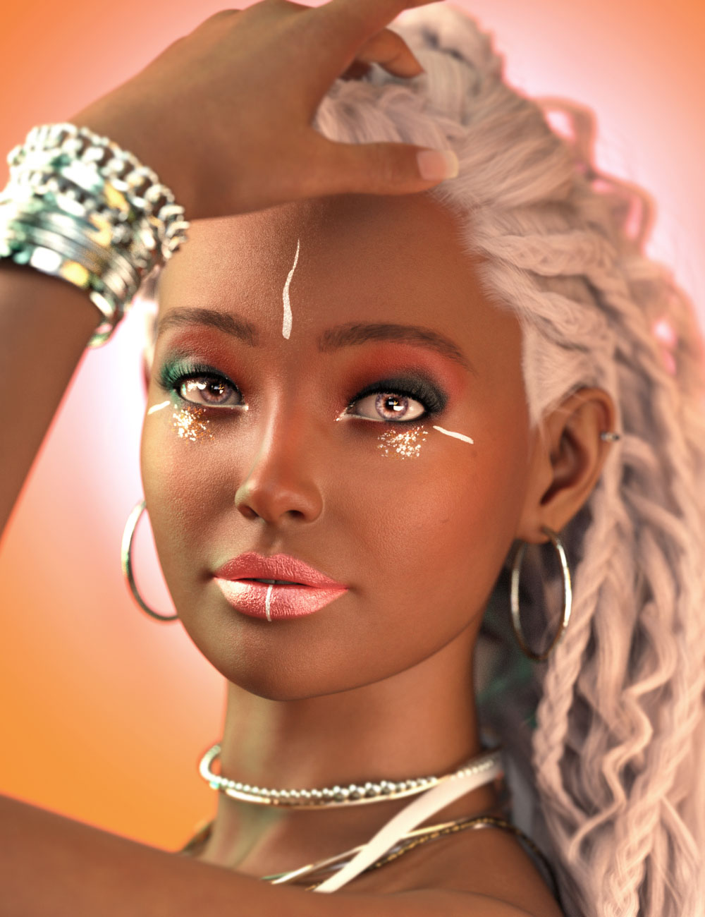 Makeup System - Sun Muse LIE Makeup for Genesis 9 | Daz 3D