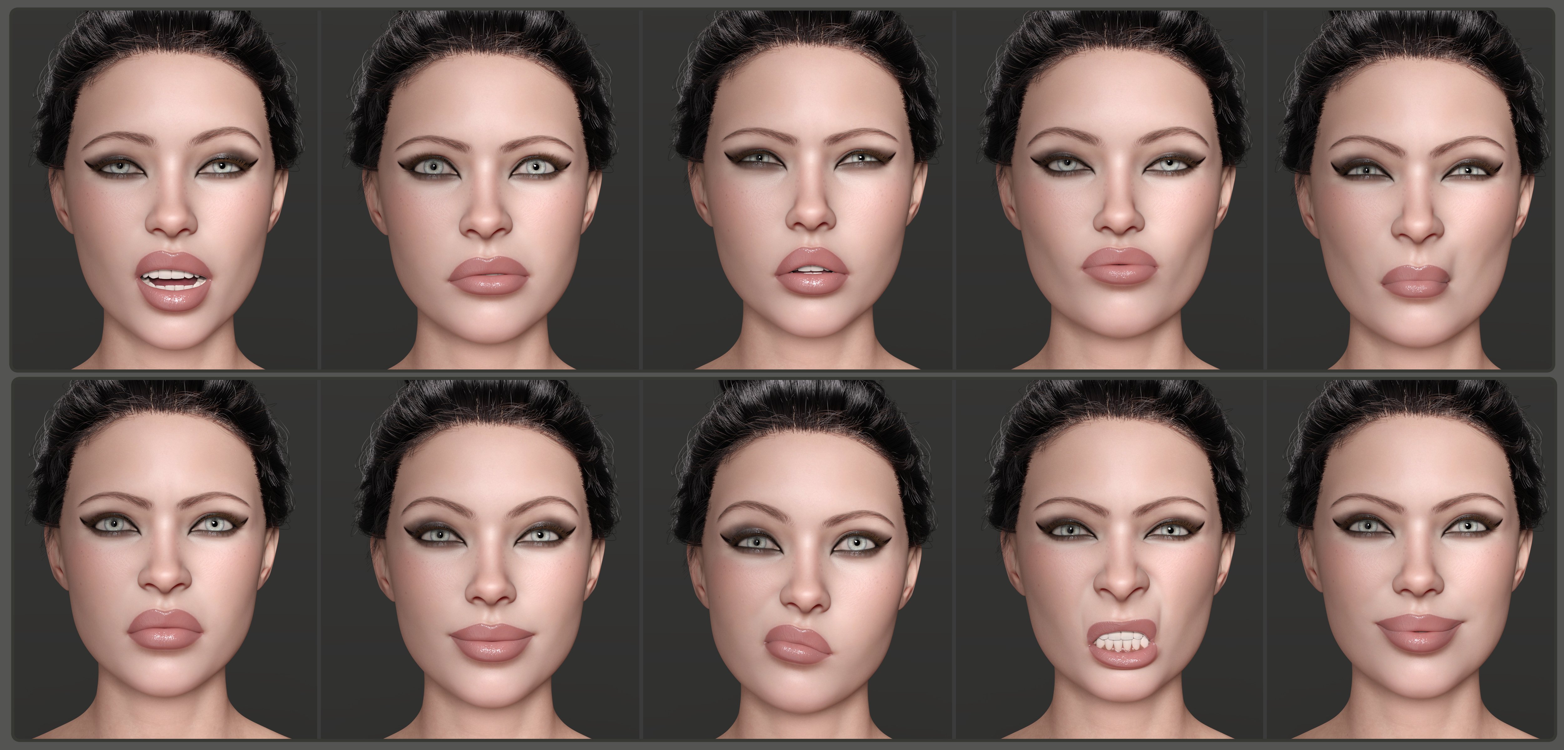 Z Pure Evil Expressions for Genesis 9 | Daz 3D