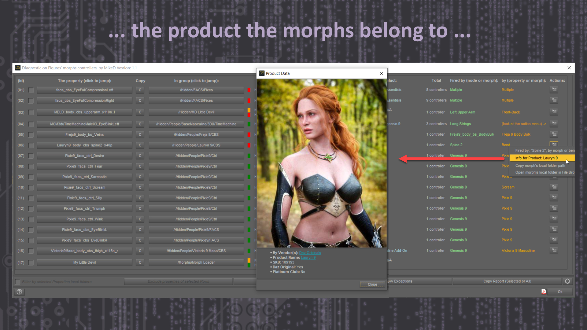 MD Diagnostic for Figure's Morphs | Daz 3D