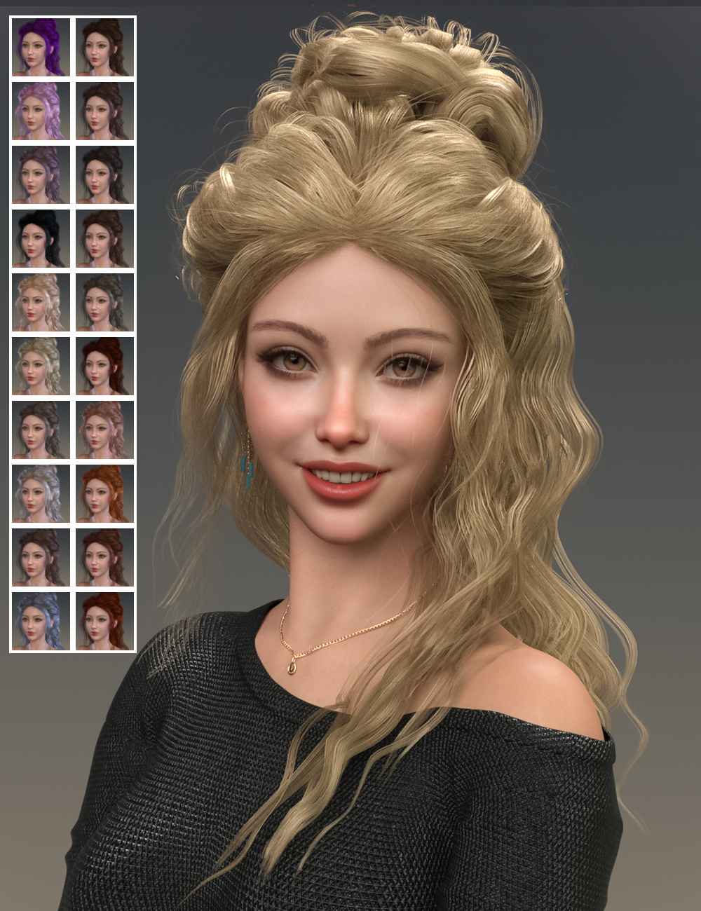 SWAM's Sunday Hair for Genesis 9 | Daz 3D