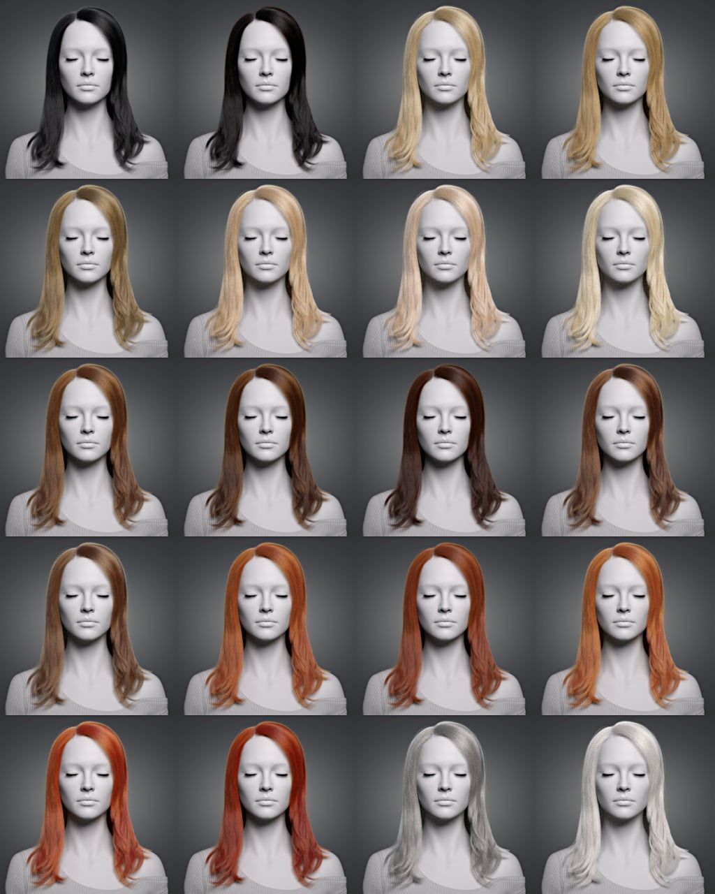 dForce Ellie Hair for Genesis 9 | Daz 3D