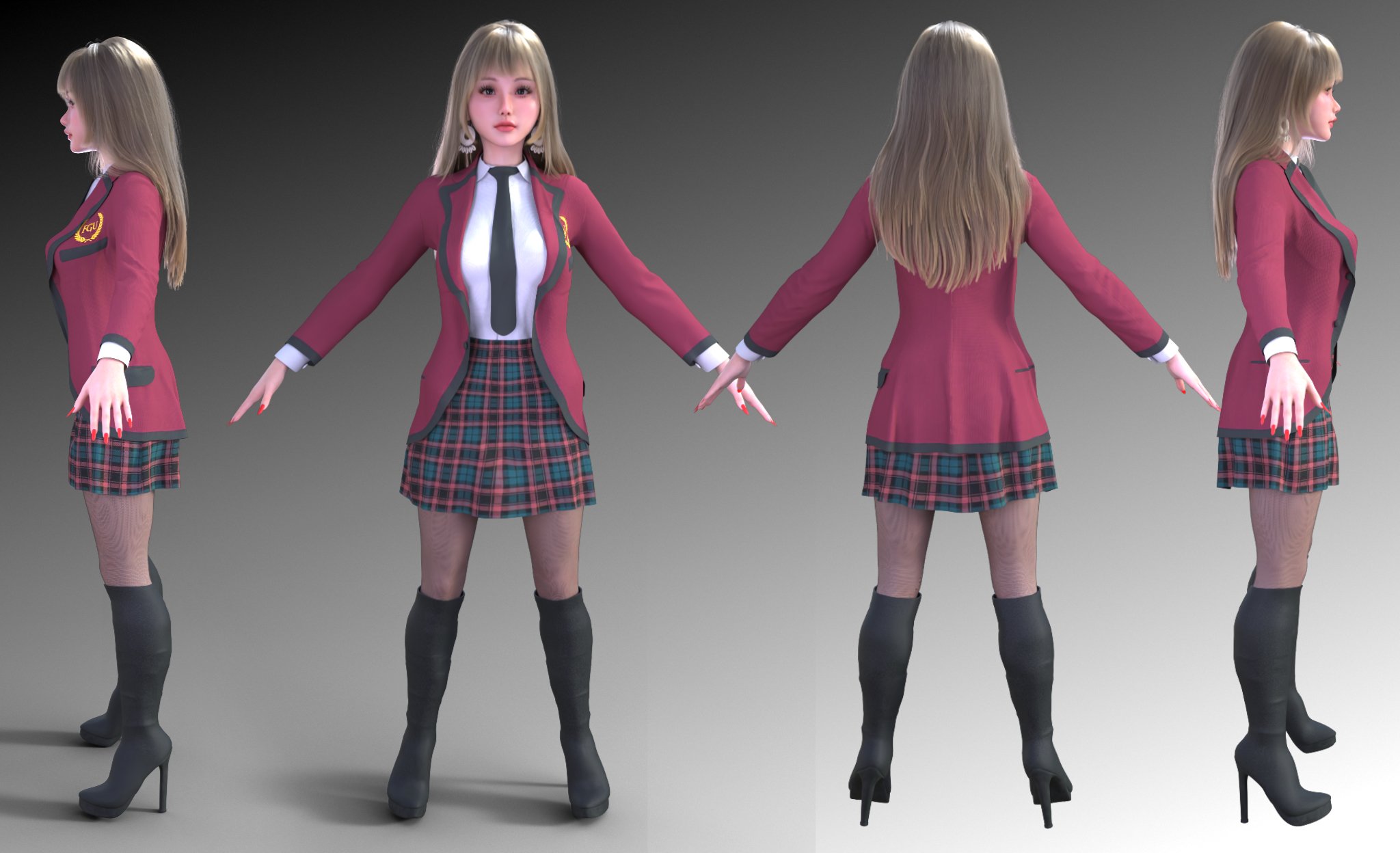 FG dForce Prep School for Genesis 9 | Daz 3D