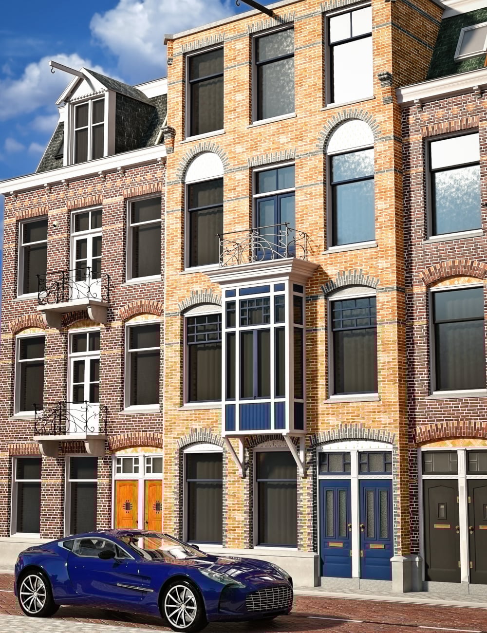 Echo Street Blocks | Daz 3D