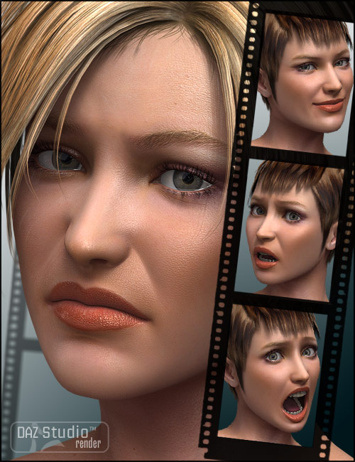 Facial Expressions for V4 | Daz 3D