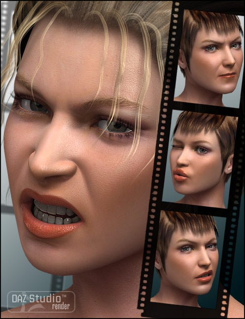 Facial Expressions for V4 | Daz 3D