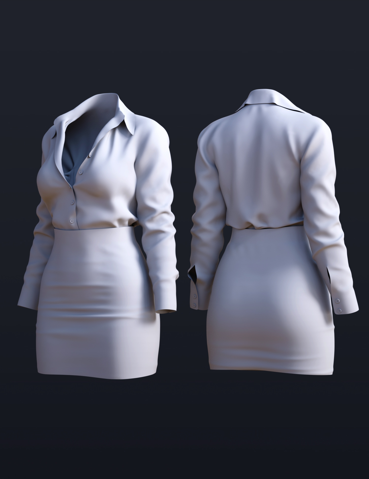 BS Office Lady Suit for Genesis 9 | Daz 3D