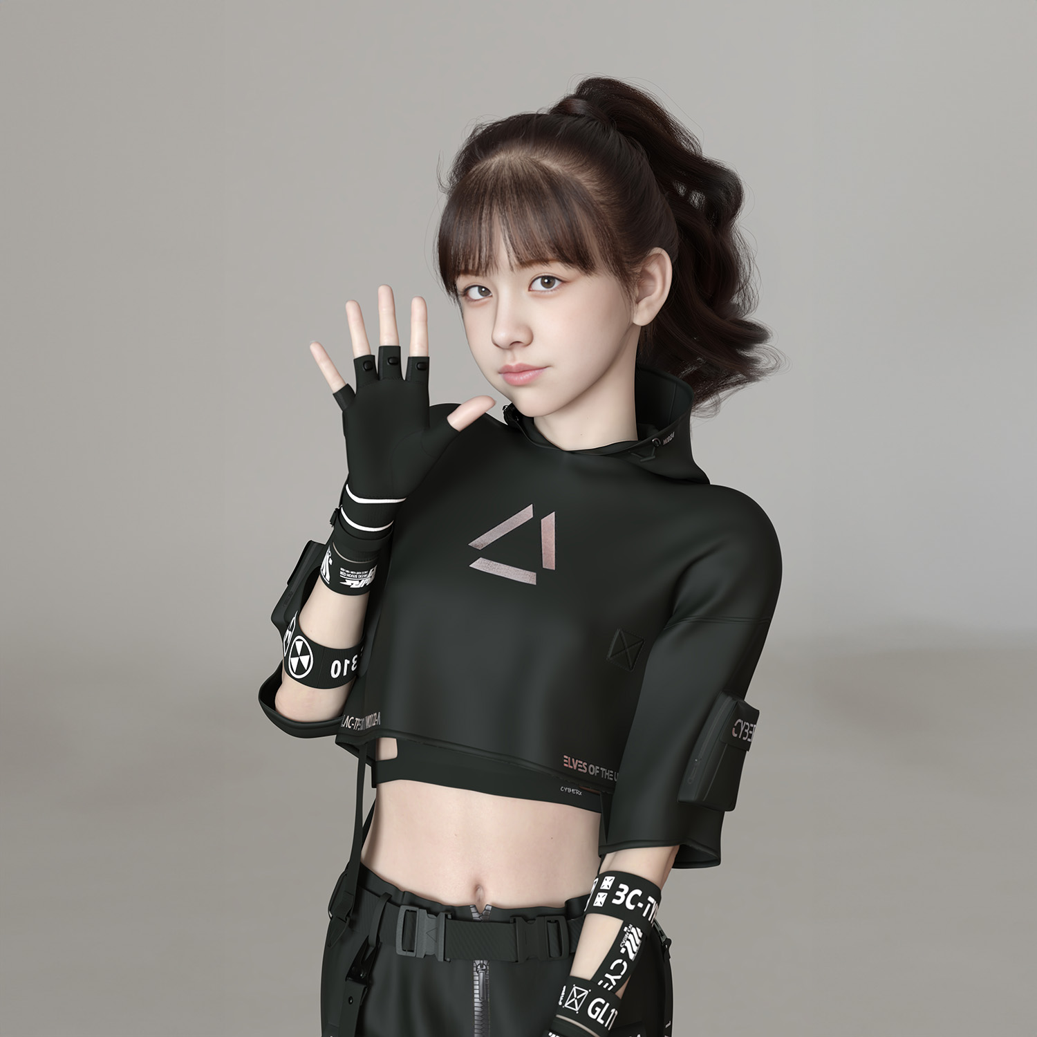 dForce Princess Mu's Techwear Outfit | Daz 3D