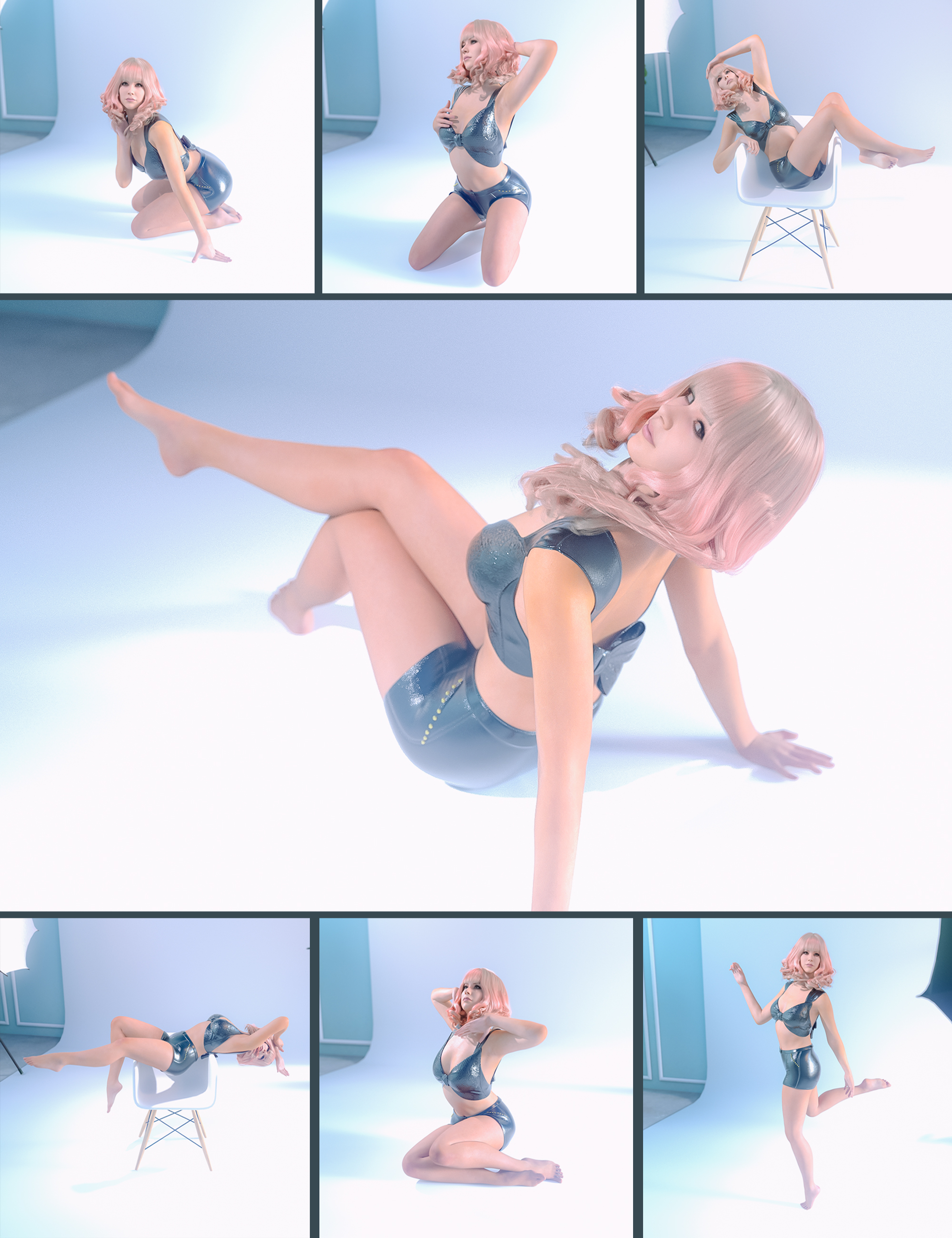 P Mega Pin Up Pose Pack | Daz 3D