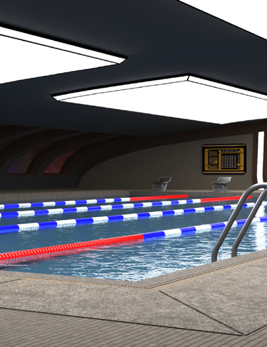 Futuristic Aquatic Center for Poser | Daz 3D