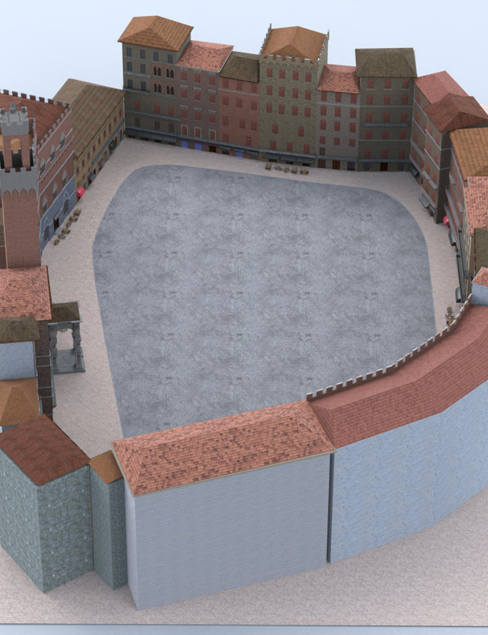 Renaissance Courtyard for Poser | Daz 3D