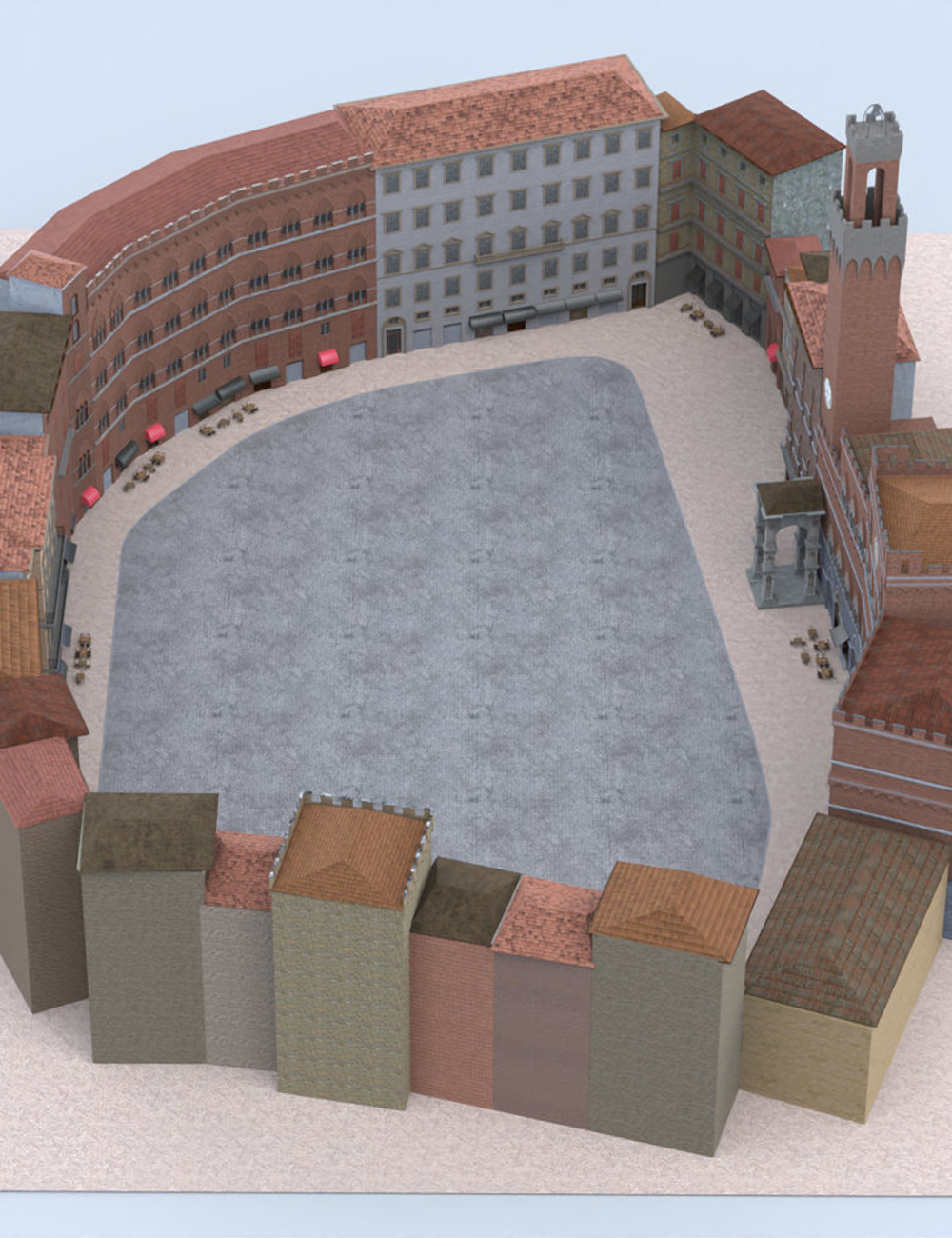 Renaissance Courtyard for Poser | Daz 3D