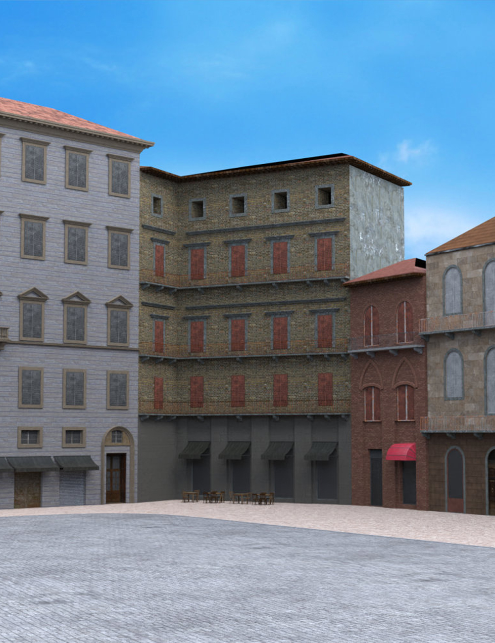 Renaissance Courtyard for Poser | Daz 3D