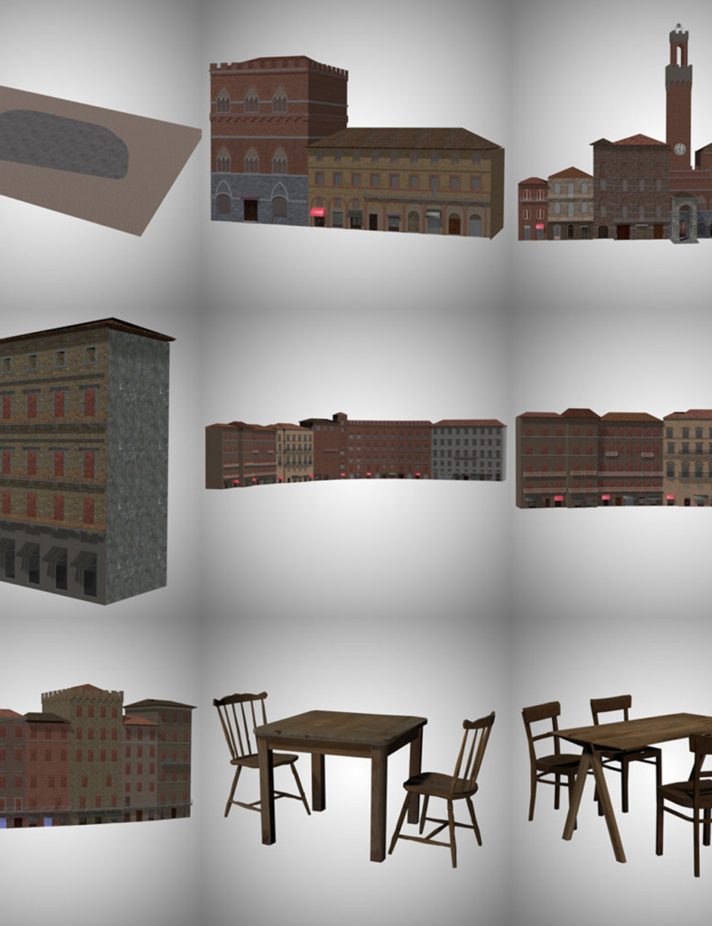 Renaissance Courtyard for Poser | Daz 3D