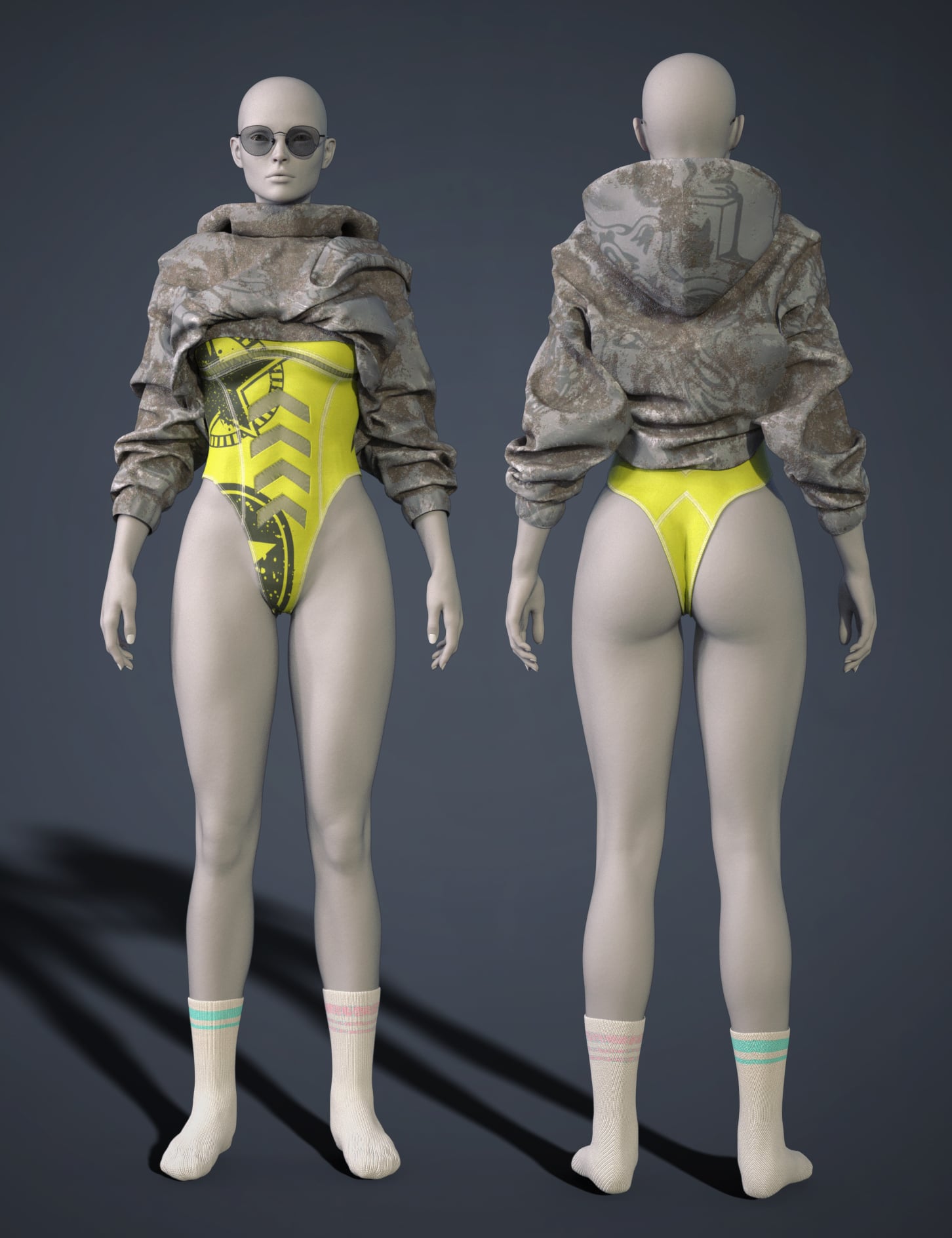 dForce Fun Swimwear Outfit for Genesis 9 | Daz 3D