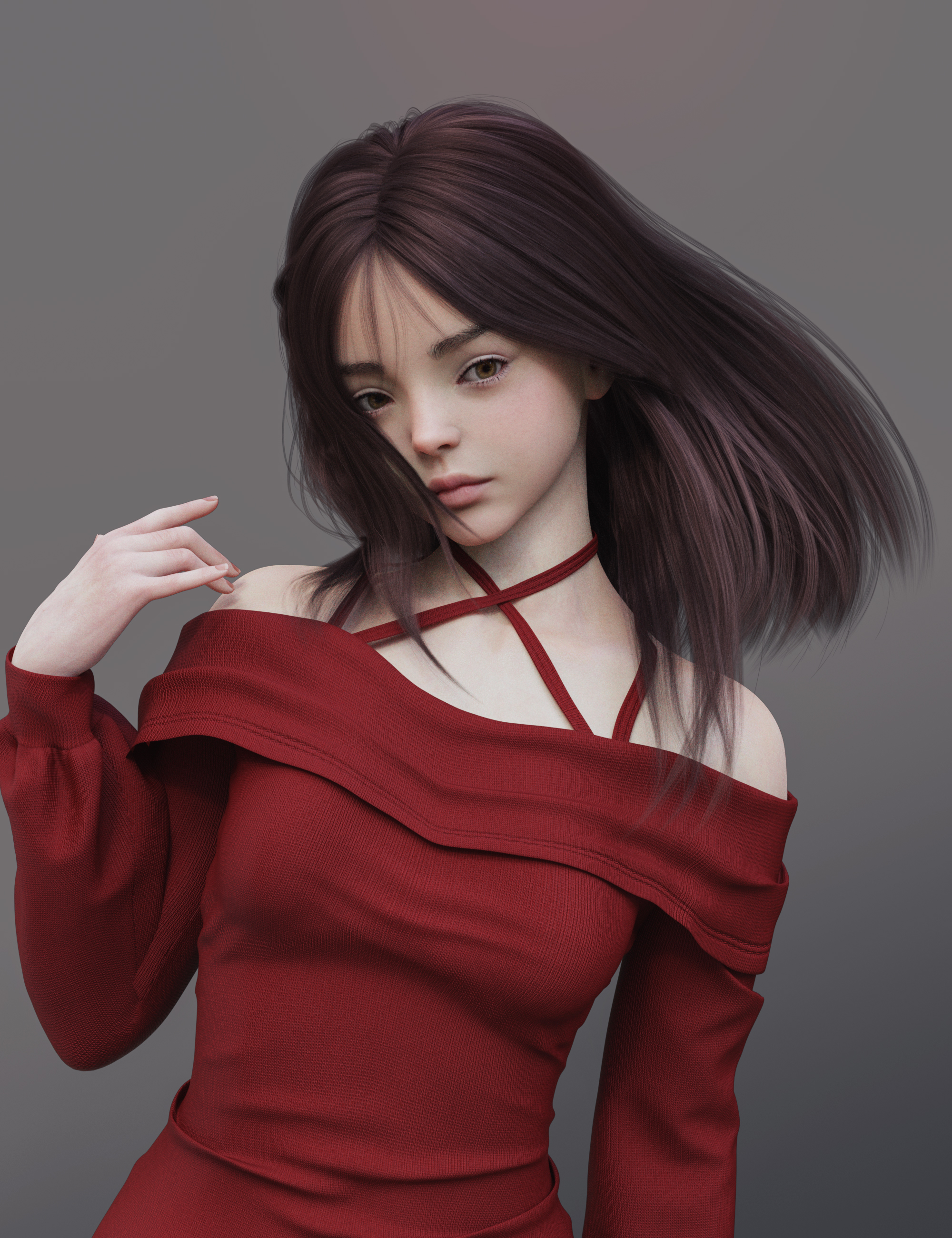 MB Unilateral Braid Hair for Genesis 9 | Daz 3D