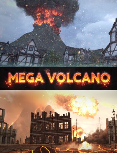 Iray Mega Volcano | Daz 3D