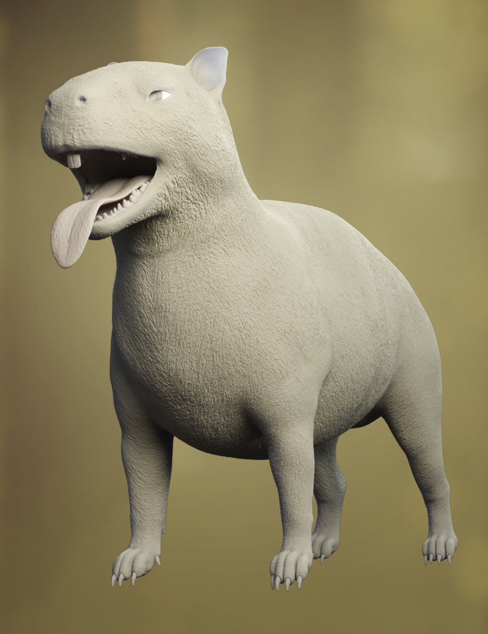 Raw Capybara for Daz Dog 8 | Daz 3D