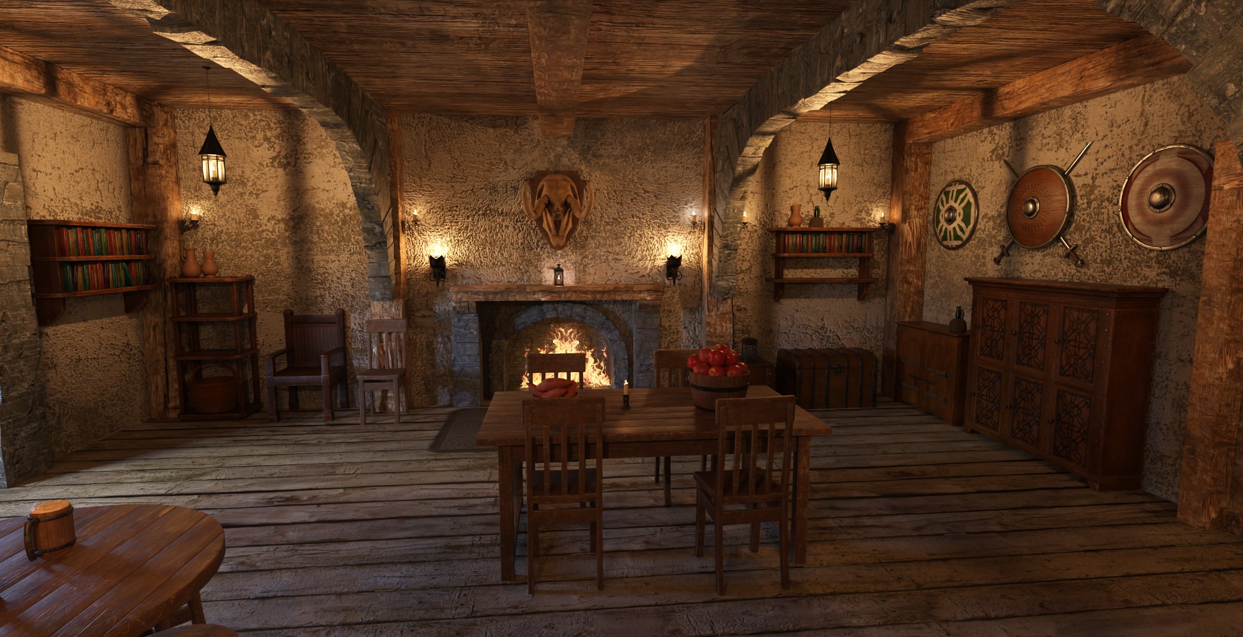 FG Medieval Home Interior | Daz 3D