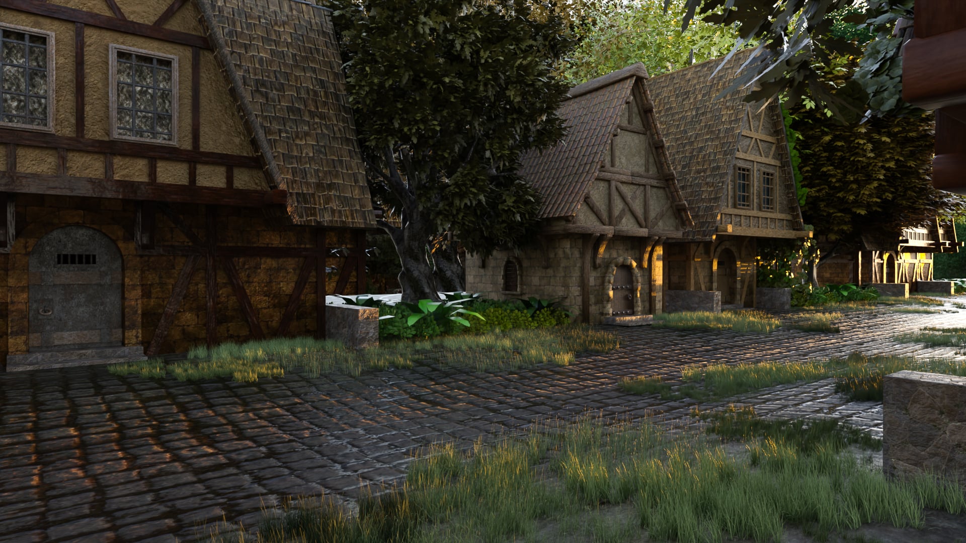Medieval Forest Village ⋆ Freebies Daz 3D