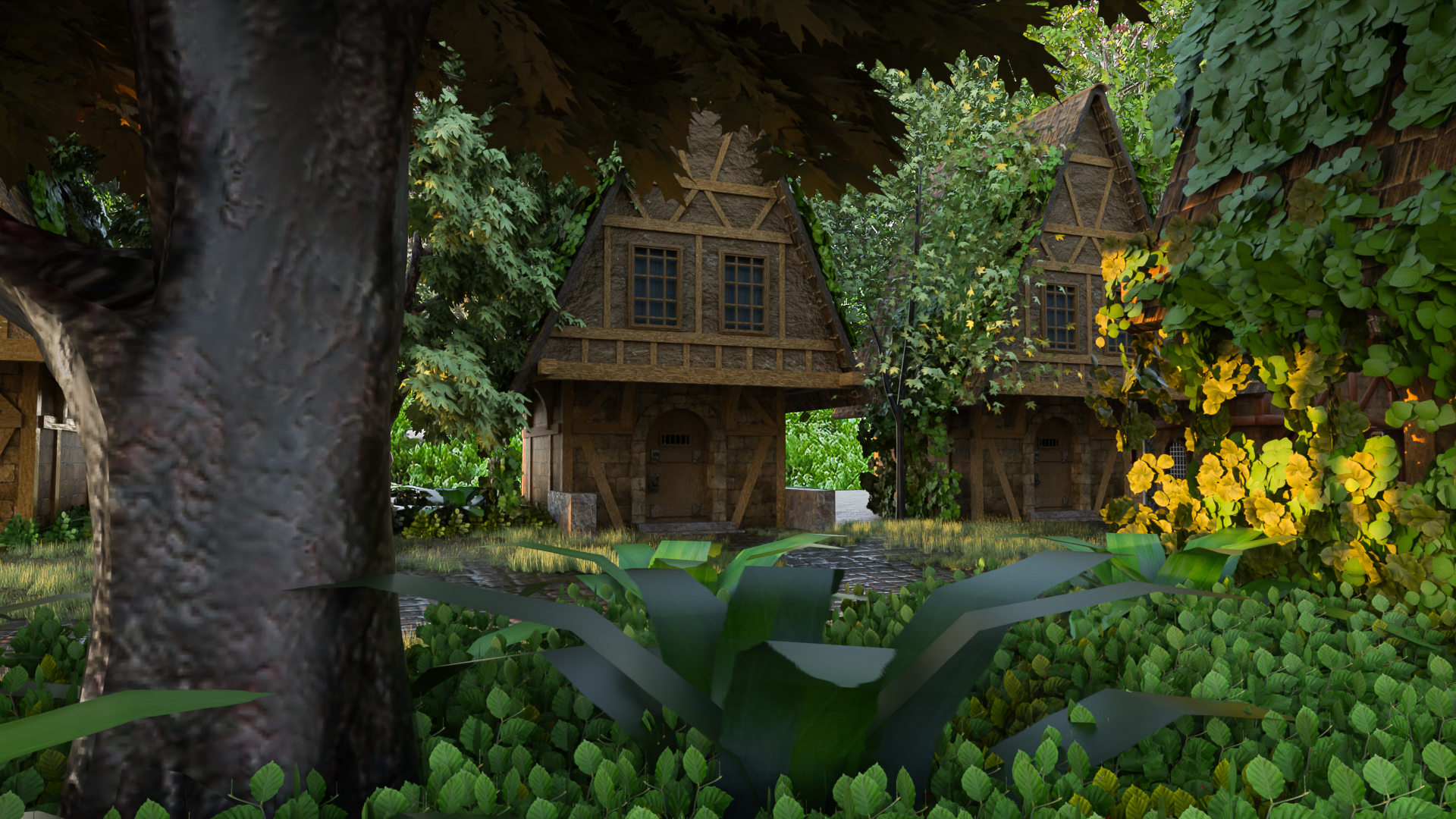 Medieval Forest Village | Daz 3D