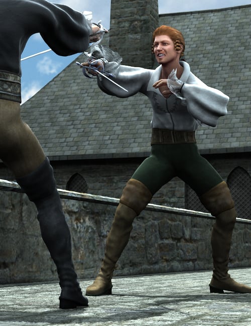Sword Play - Rapier Poses for M4 | Daz 3D