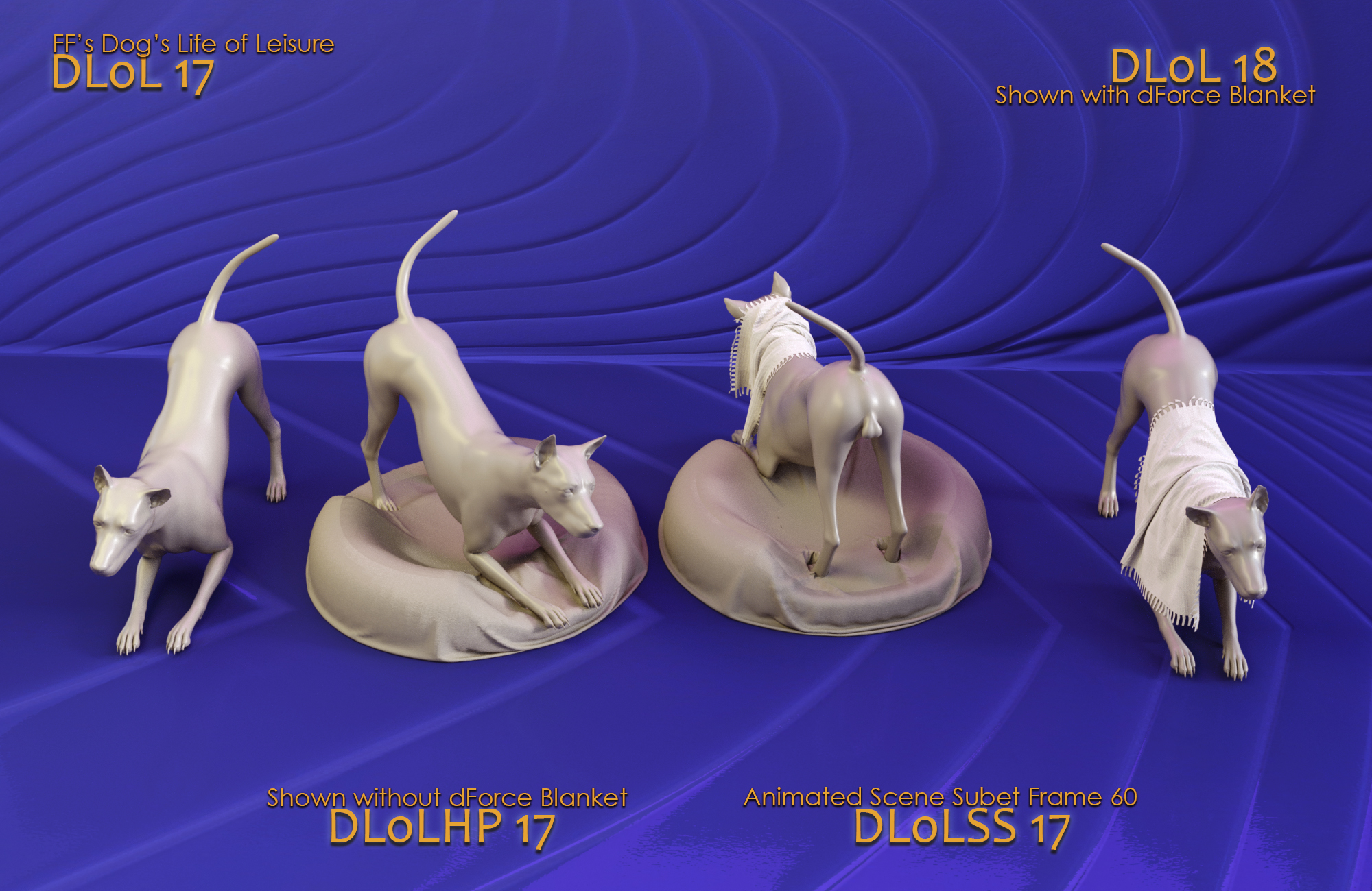 FF's A Dog's Life of Leisure for Daz Dog 8 | Daz 3D