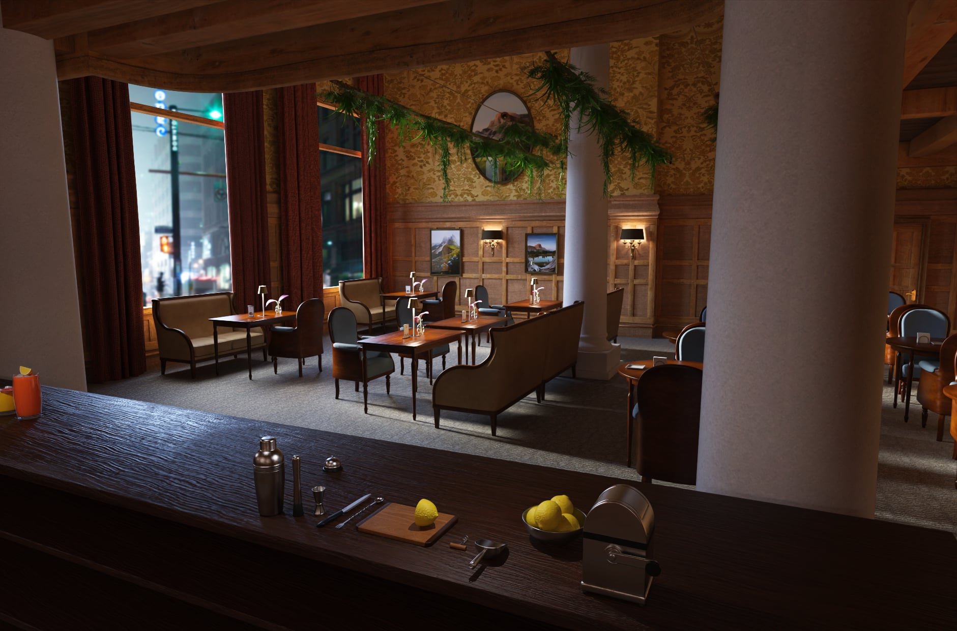 FG Atmosphere Lounge | Daz 3D