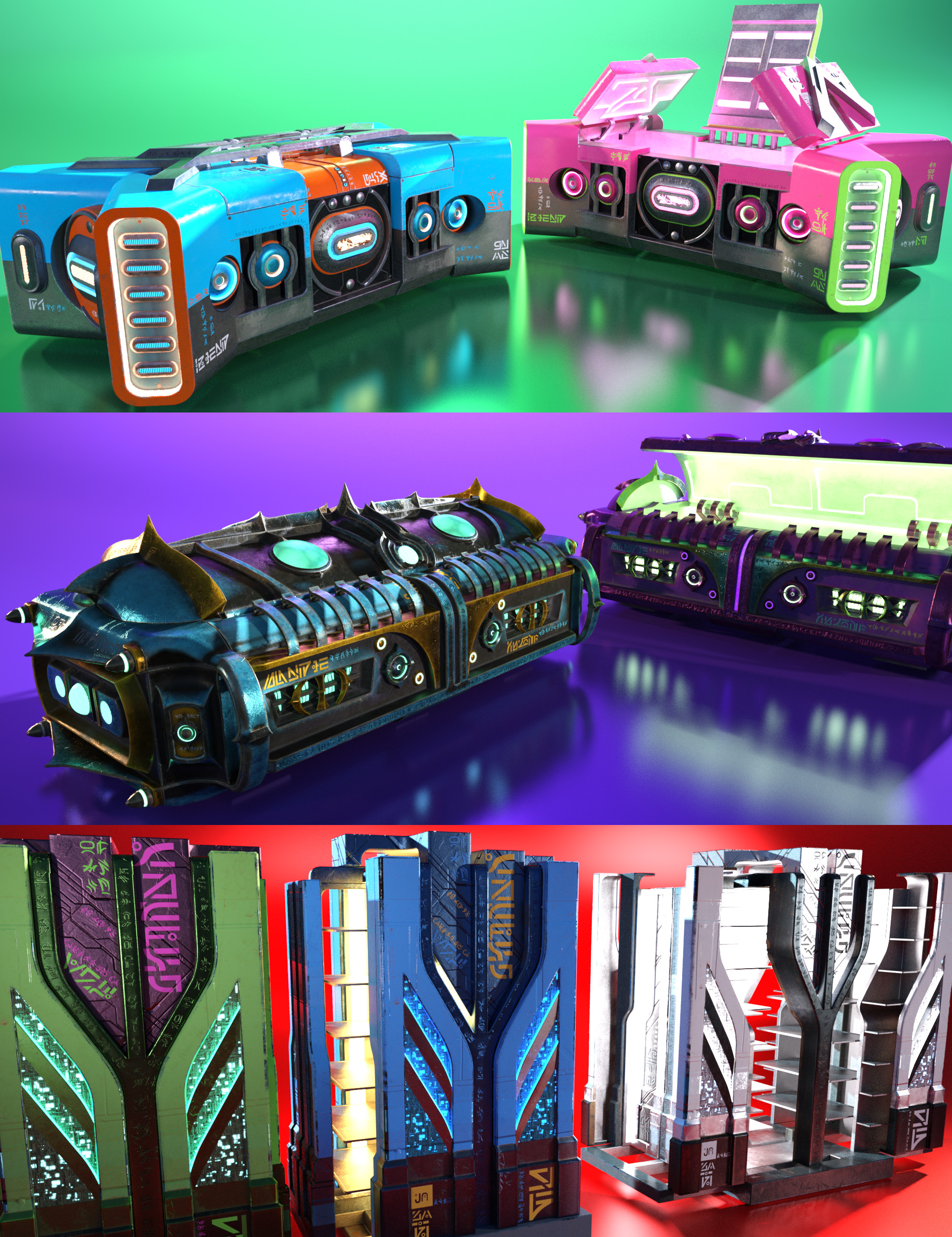 Alien Loot Boxes Part 2 | Daz 3D