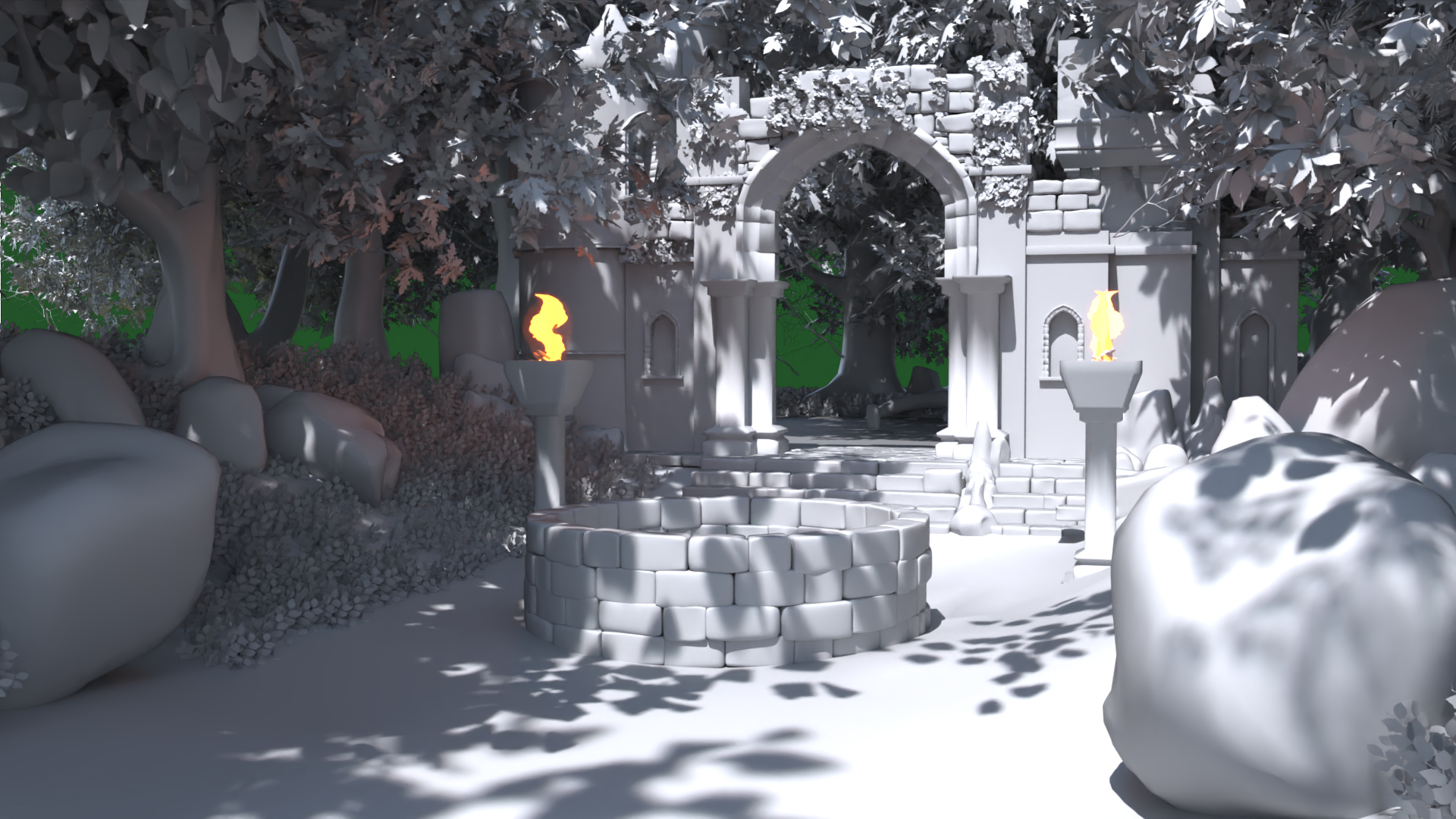 Ancient Forest Shrine | Daz 3D