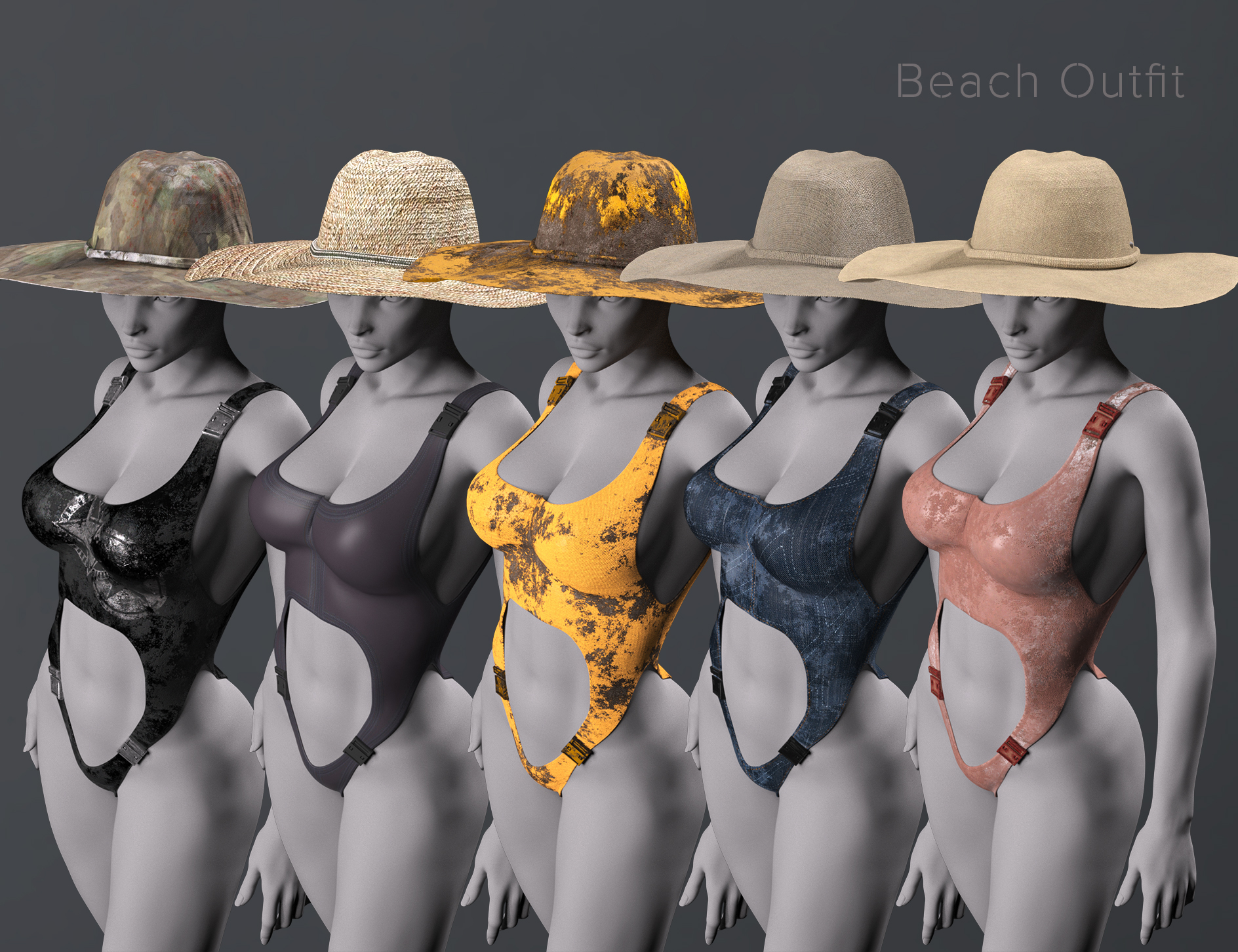 Beach Outfit for Genesis 9 | Daz 3D