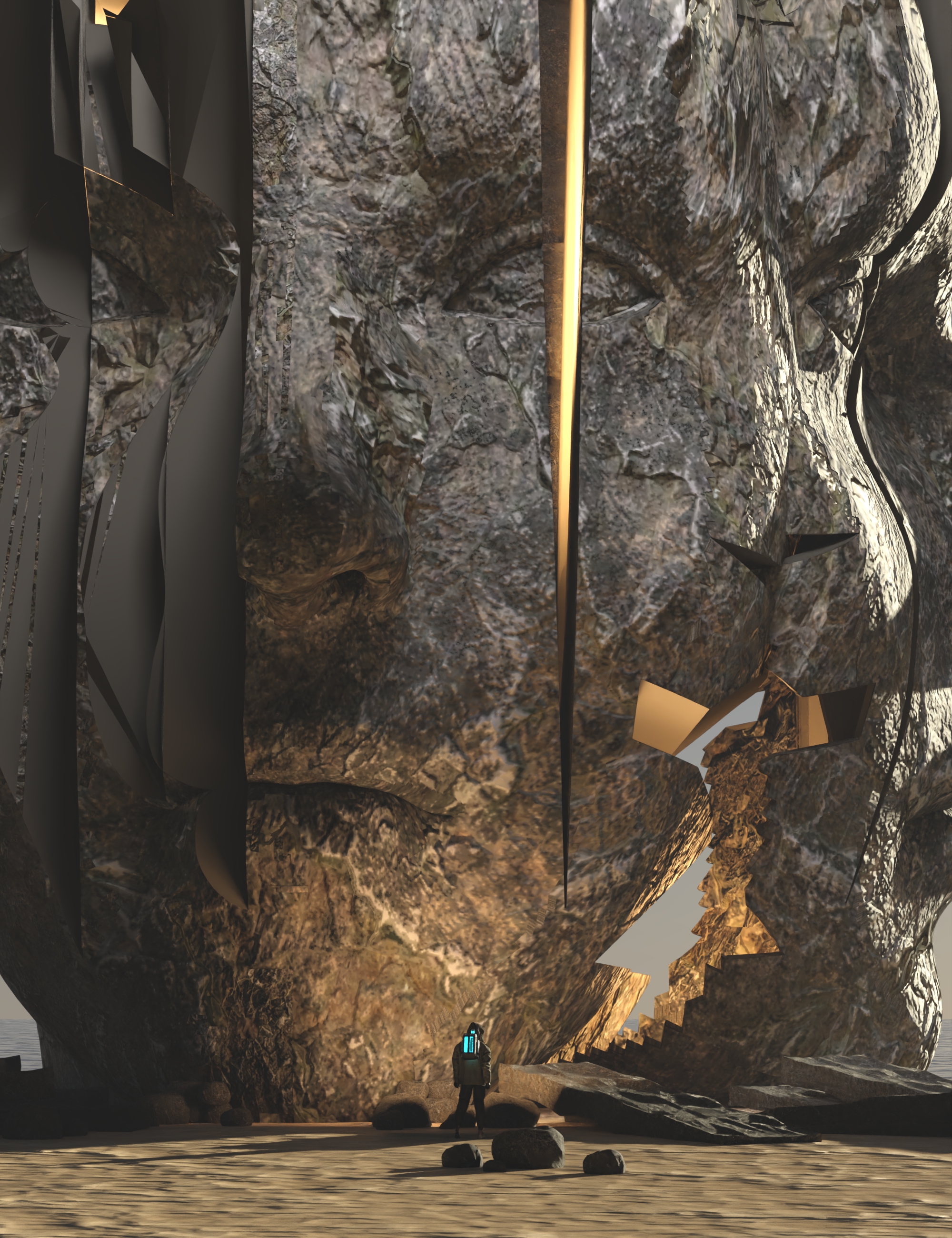 HT Ancestral Genesis Rock Head | Daz 3D