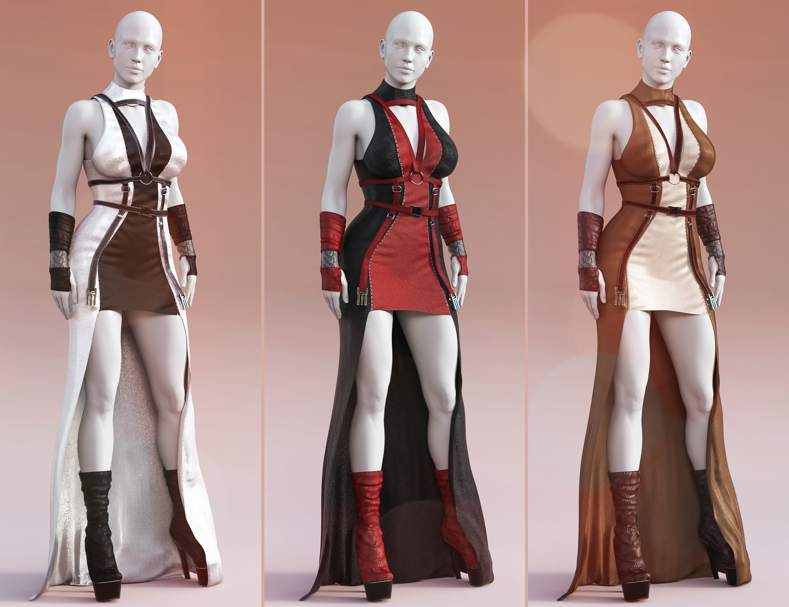 dForce M8 Dominion Eclipse Dress for Genesis 9 | Daz 3D