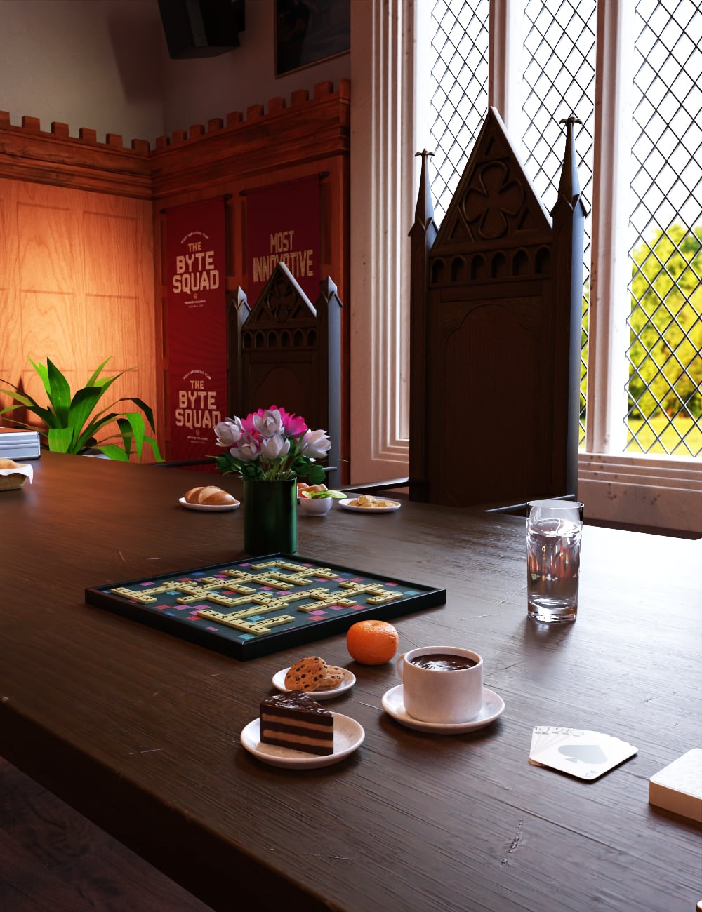 FG Prep Dining School Hall | Daz 3D